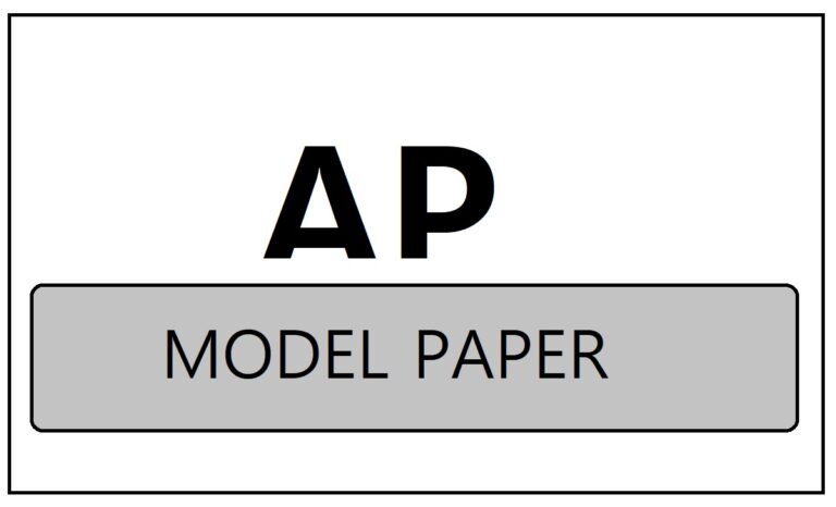 AP Board Model Paper 2025 Class 9